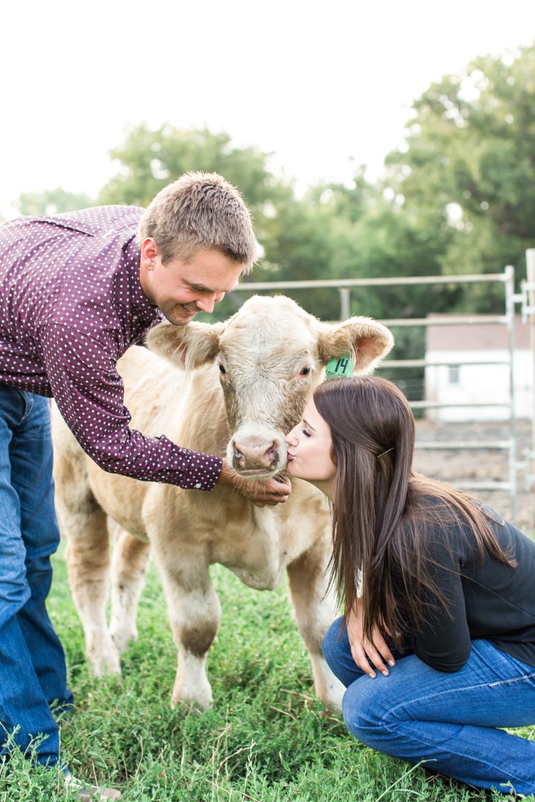 Minnesota Family Farm Engagement Photos - Tyler & Kara