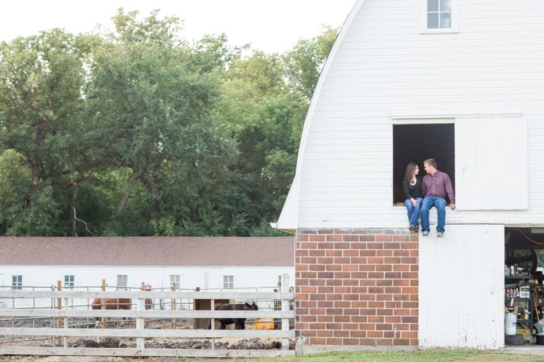 Minnesota Family Farm Engagement Photos - Tyler & Kara