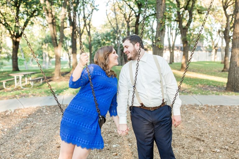 Engagement Photos at Island Park and Dairy Queen Fargo - Moorhead