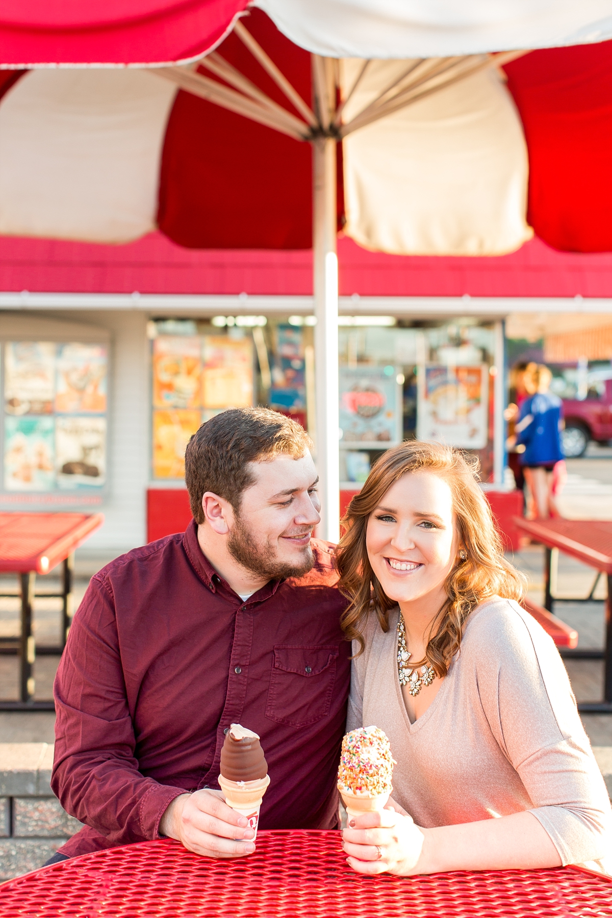 Engagement Photos at Island Park and Dairy Queen Fargo - Moorhead