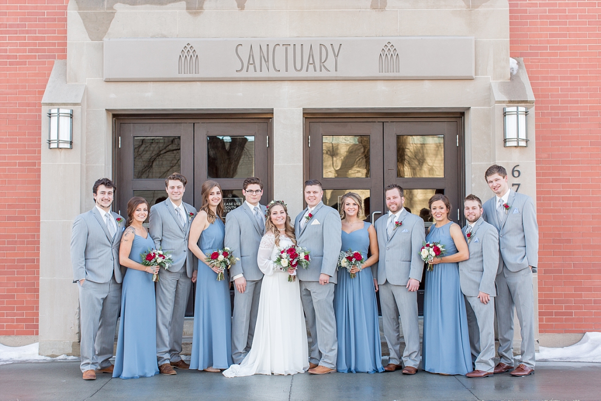 Sanctuary Event Center Downtown Fargo Wedding Photo Abby Anderson