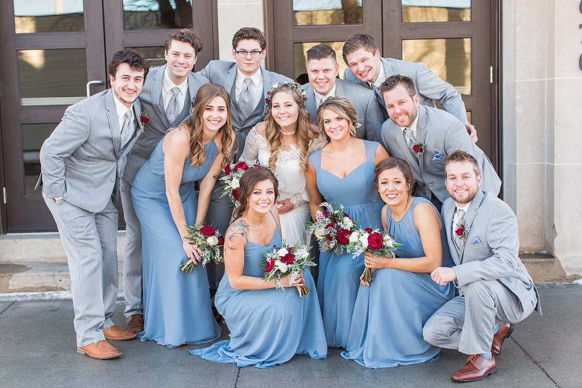 Sanctuary Event Center Downtown Fargo Wedding Photo Abby Anderson