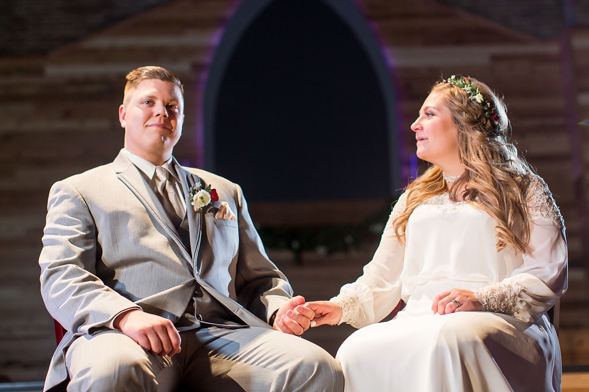 Sanctuary Event Center Downtown Fargo Wedding Photo Abby Anderson