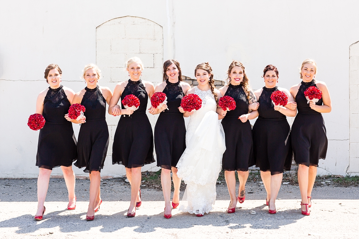 Black and Red Wedding at Avalon Event Center Abby Anderson