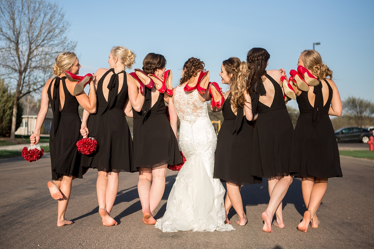 Black and Red Wedding at Avalon Event Center Abby Anderson