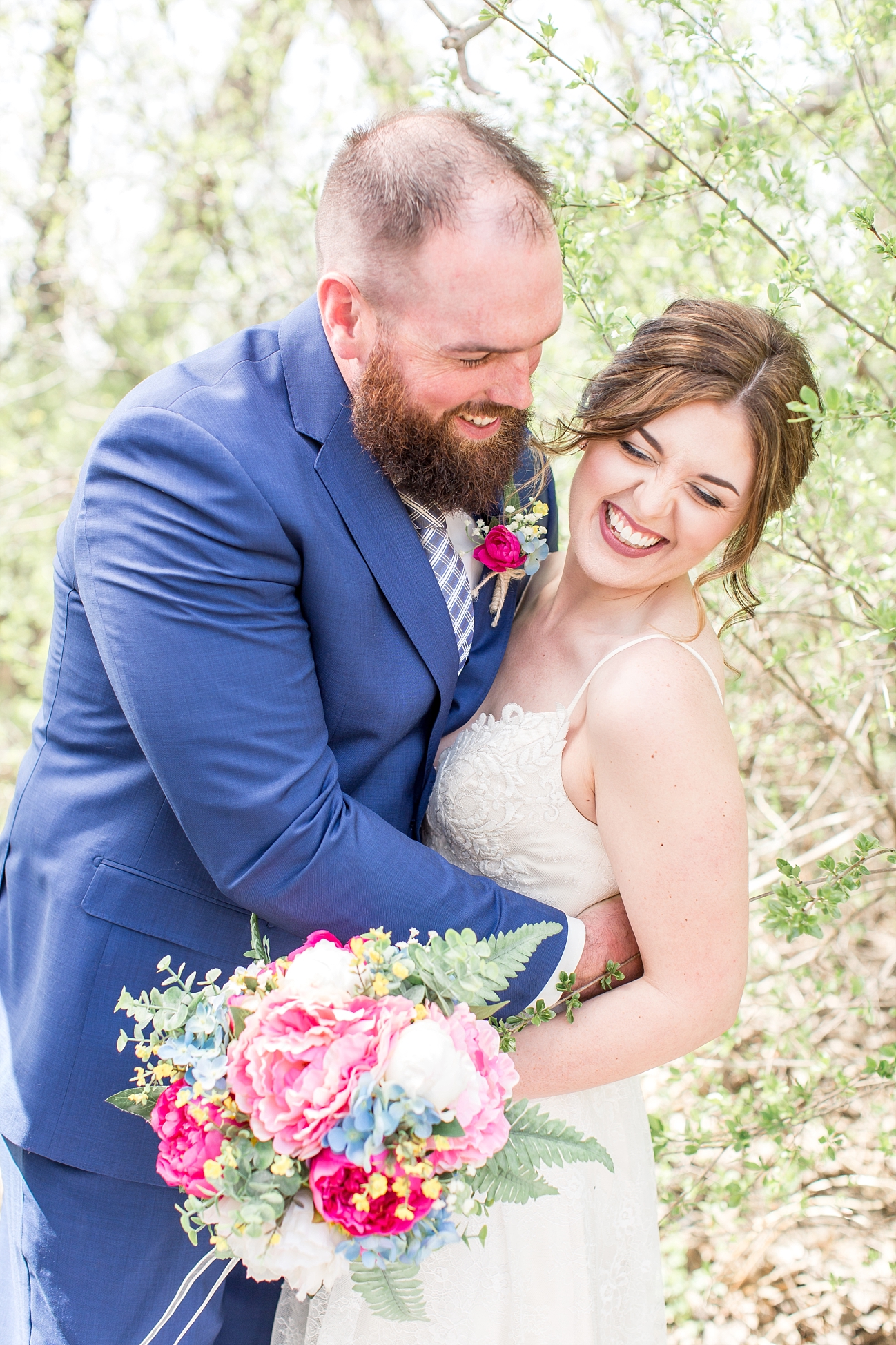 Dusty Blue Rustic Wedding at The Vintage Garden