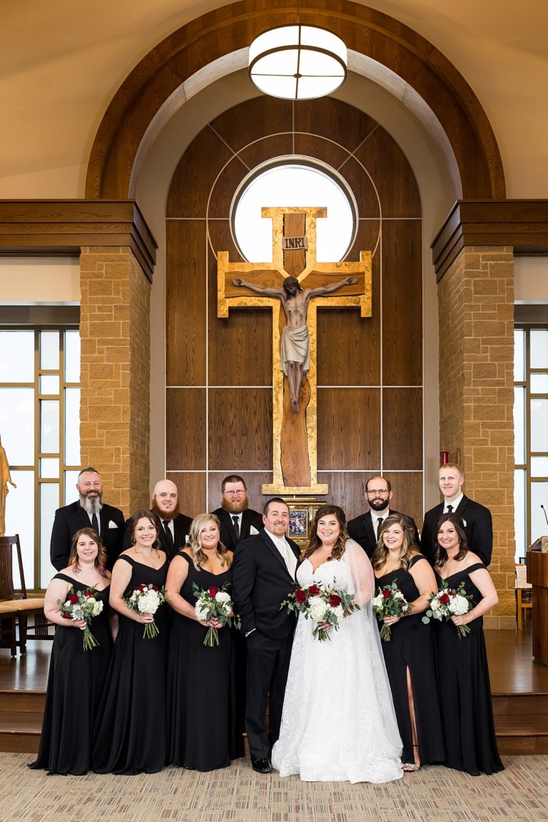 Holy Cross Catholic Church Fargo Wedding Abby Anderson